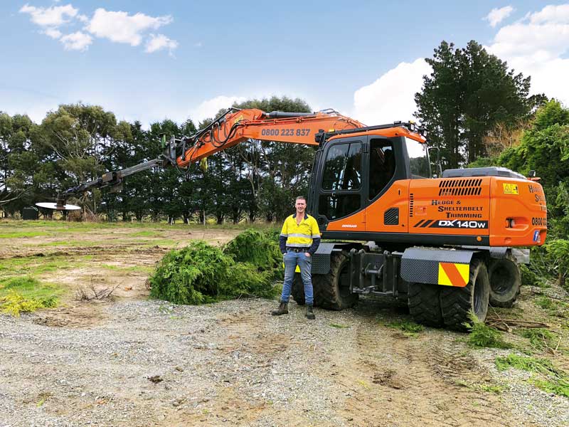 New Doosan DX140W excavator helps forestry contractor