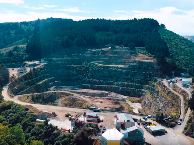 New Zealand's first fully electric quarry truck