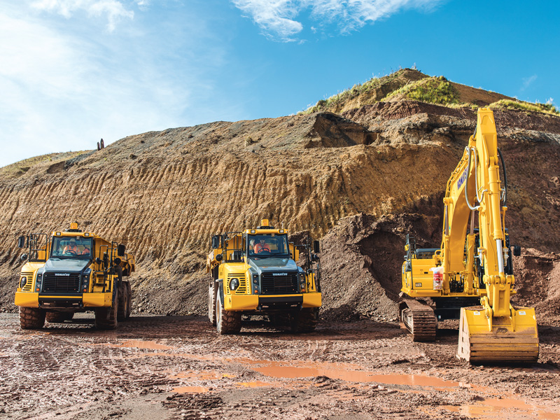 Komatsu HB365LC-3 hybrid excavator product profile