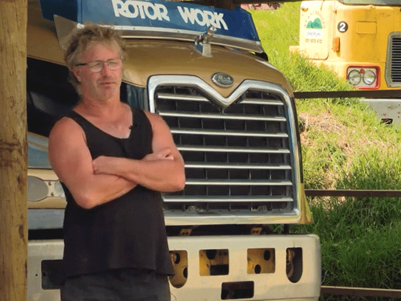 Neil Bradley Mack truck collector video