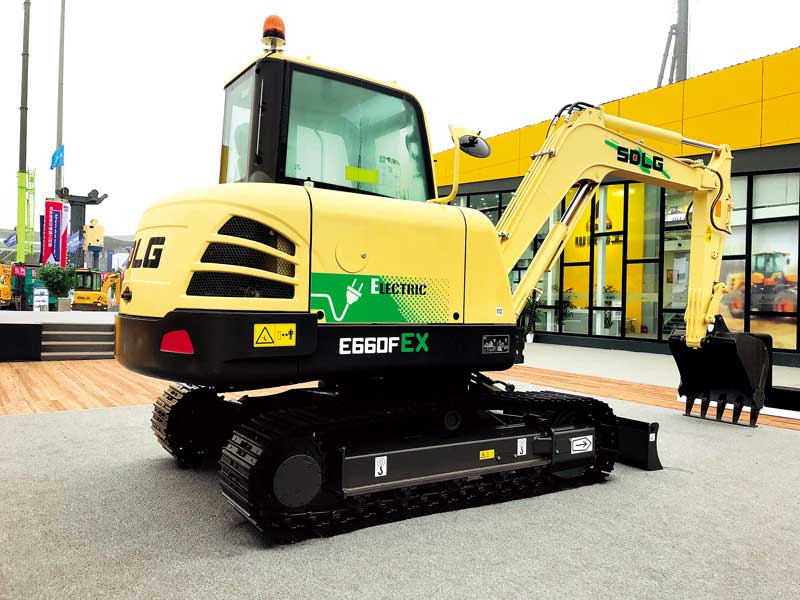 SDLG unveils new concept electric excavator