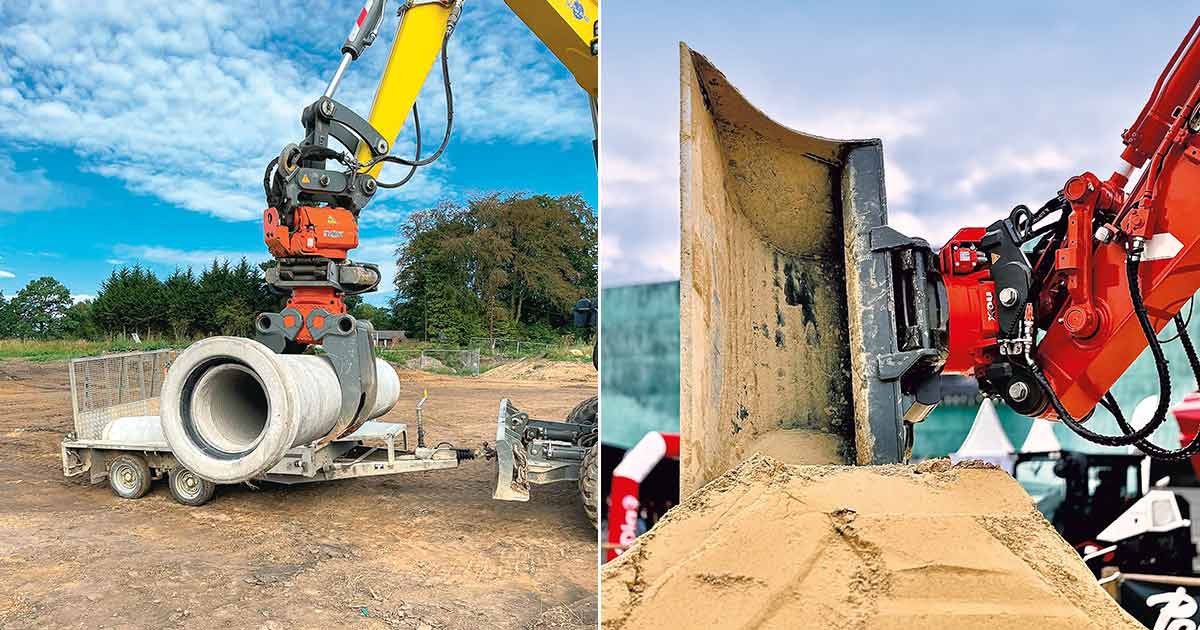 Couplers and attachments: Kinshofer NOX tiltrotator - Deals on Wheels